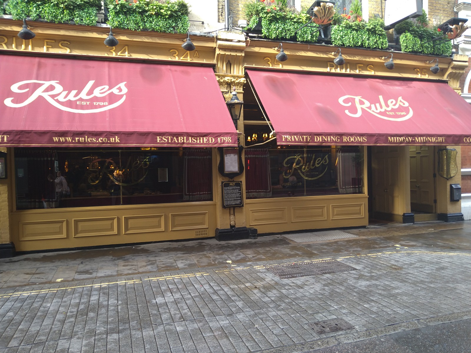 Lunch at Rules – James Bond Food